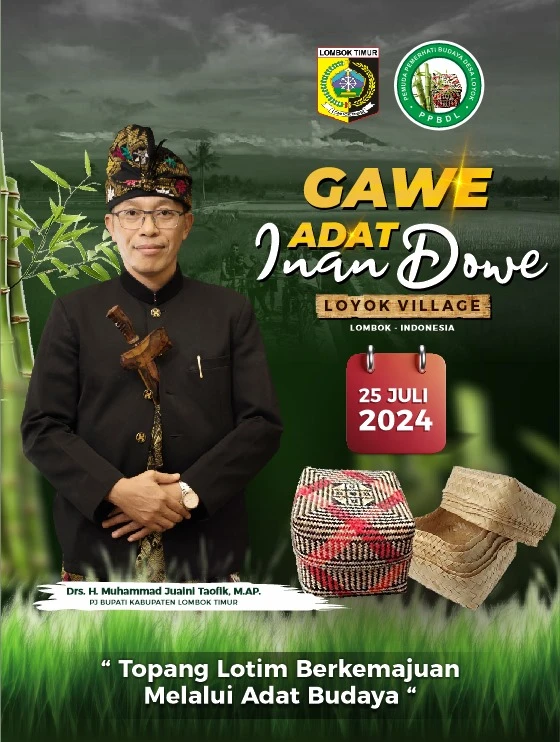 Gawe Adat Inan Dowe, Bangkitkan Ghirah Pengrajin Anyaman Bambu Desa Loyok